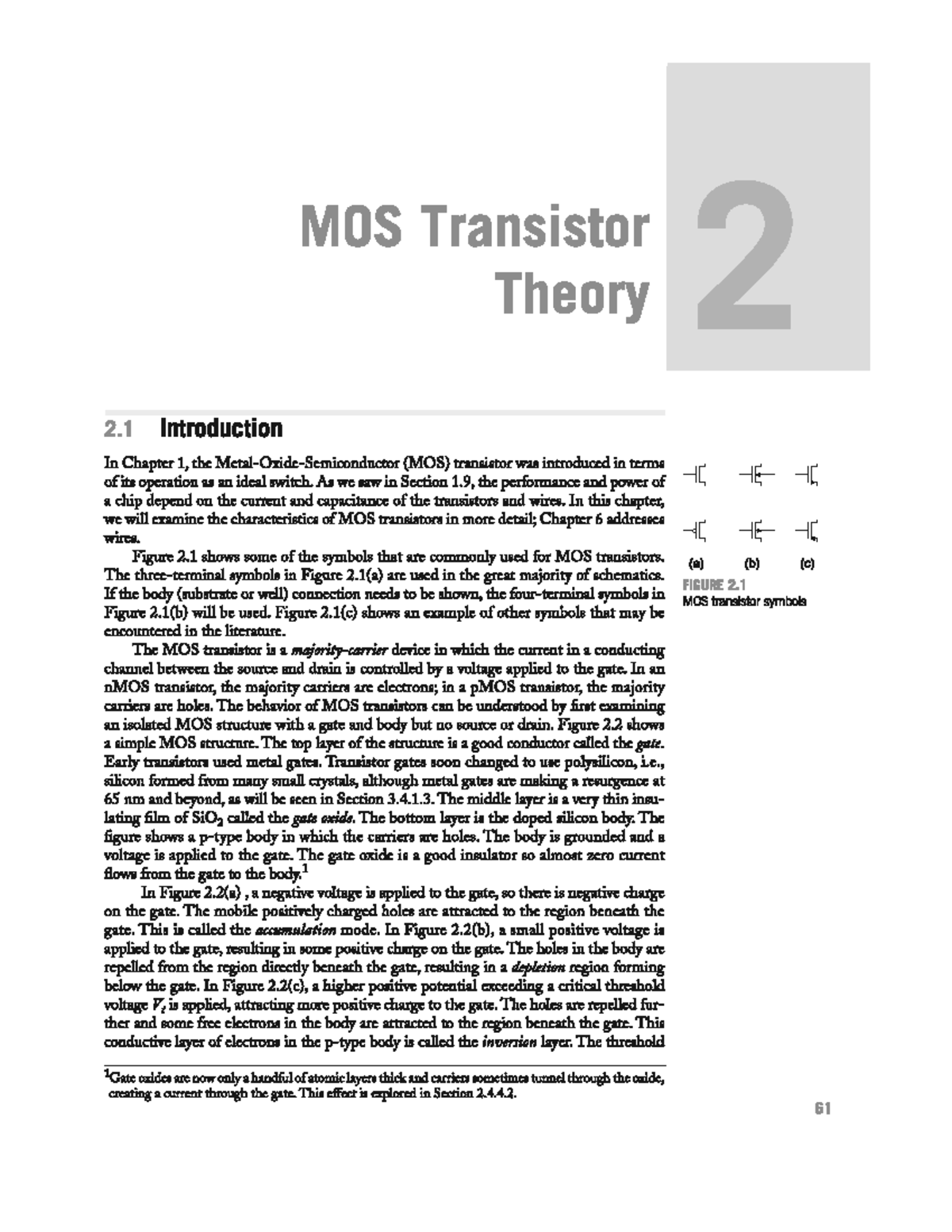 2-Module 1- Mos transistor theory - Electronic and communication - Studocu