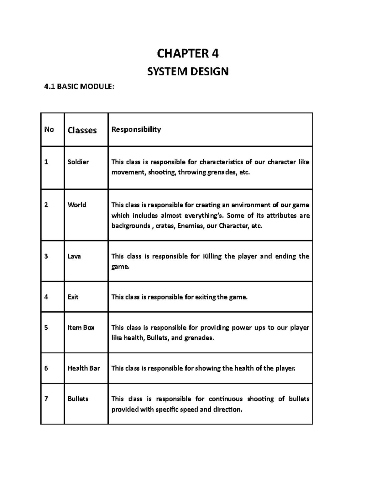 Chapter 4 Game project - ;dgfilgwiyfgwilufguilrgfligifugwif - CHAPTER 4 SYSTEM DESIGN 4 BASIC ...