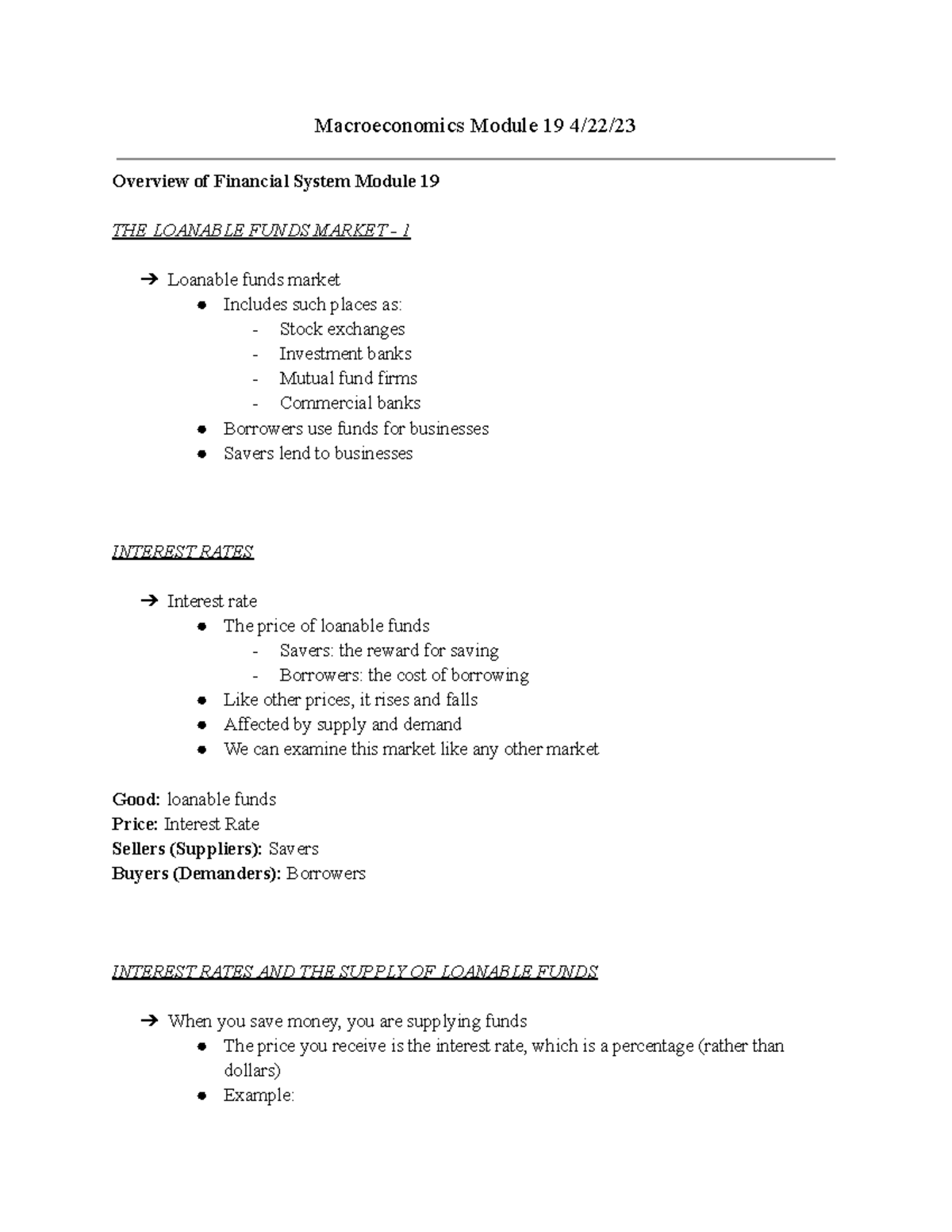 ECO2013 Macroeconomics Module 19 - Macroeconomics Module 19 4/22 ...