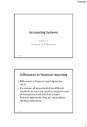 Accounting Systems- Lecture 2 - 4- Financial Accounting Theory 4 ...