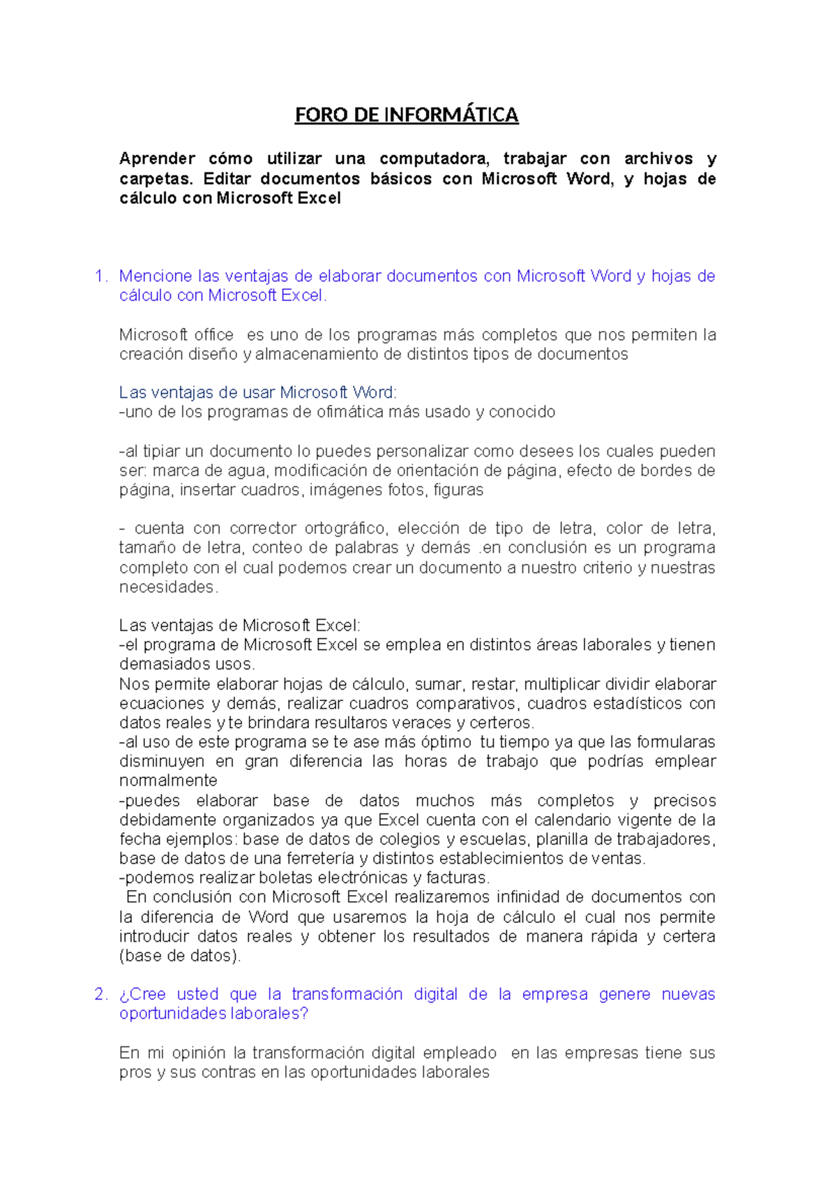 FORO DE Informática - Resumen informatica - FORO DE INFORMÁTICA ...