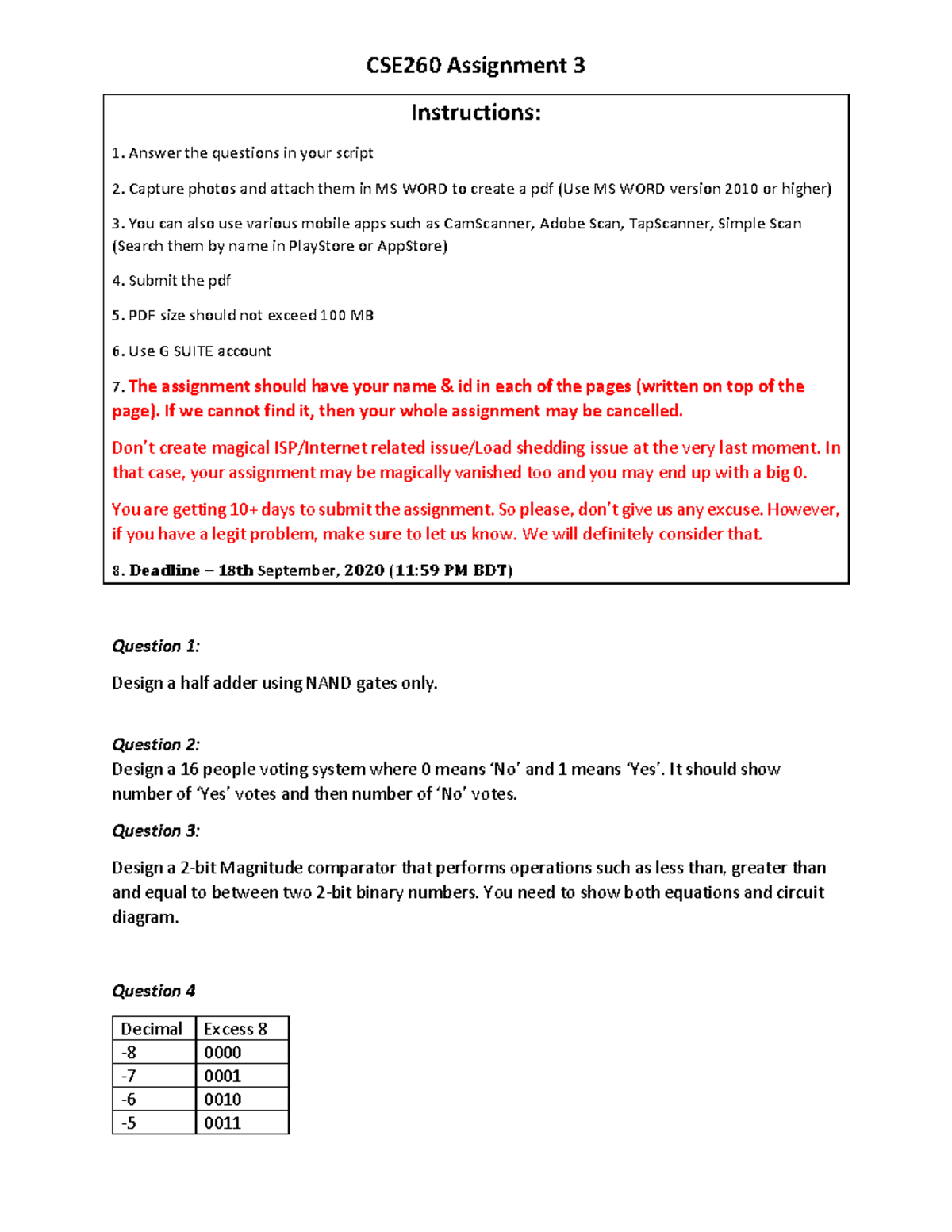 CSE260 Assignment 3 - Circuits adder, mux - Warning: TT: undefined function: 32 Warning: TT ...
