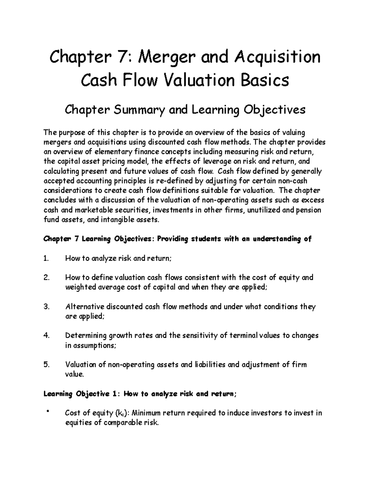 Pdf - Summary Mergers, Acquisitions, and Other Restructuring Activities ...