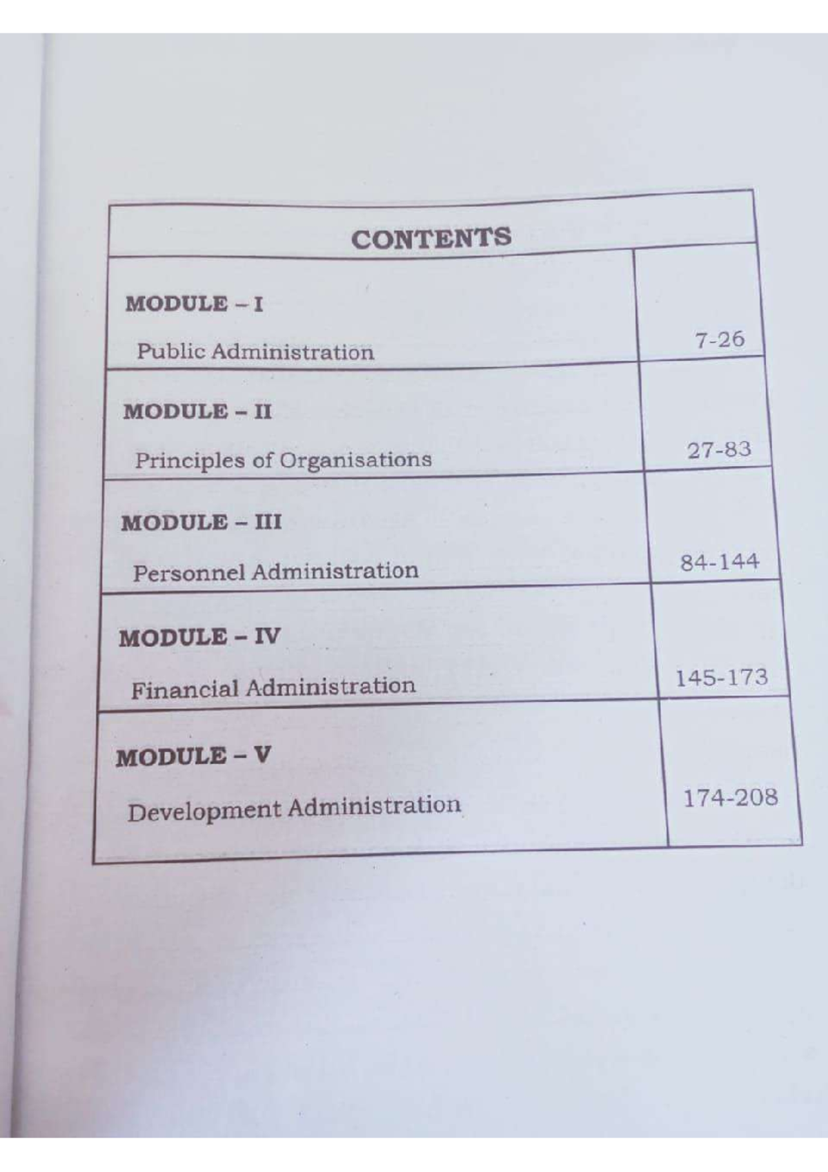 Module 3 - Public administration notes - CONTENTS MODULE I Public ...
