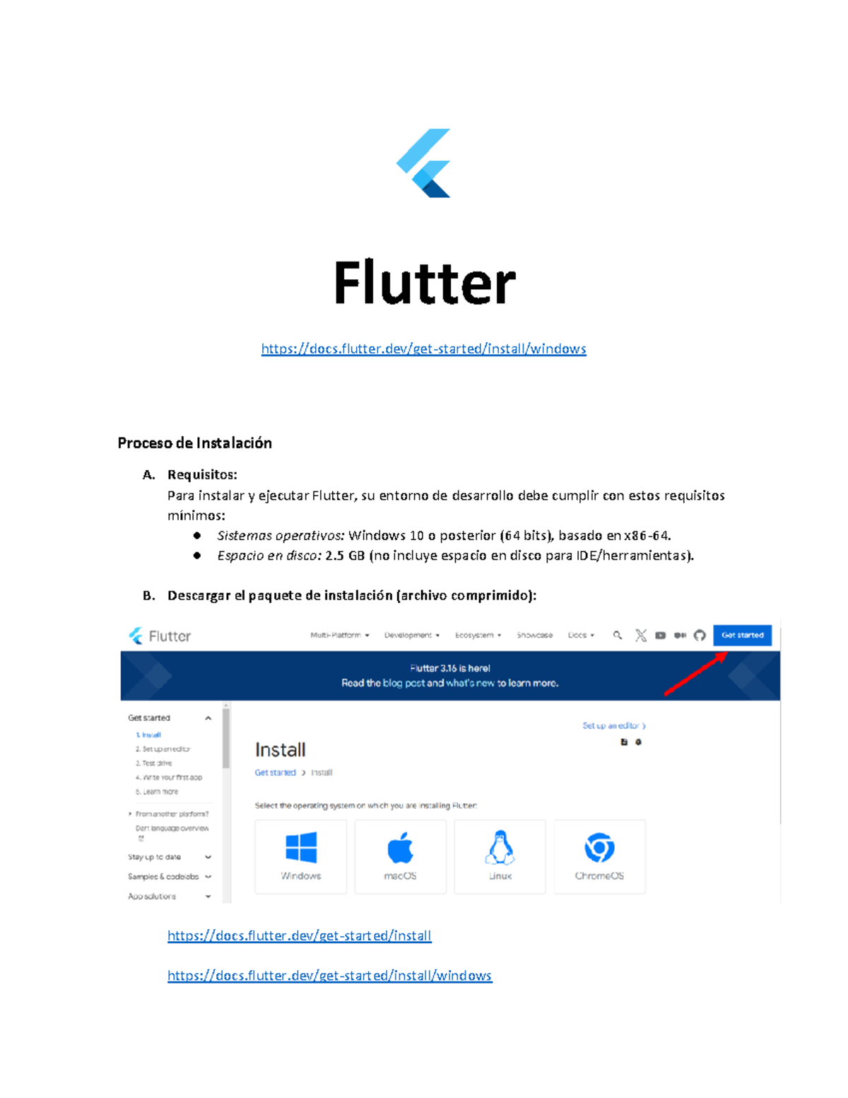 Flutter - Instalación & Editar variables entorno sistema - Flutter - Studocu