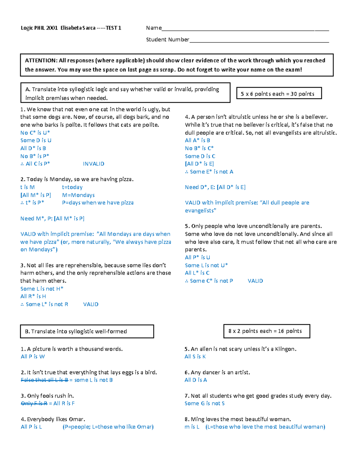 python programming class practice sets for the test, - Logic PHIL 2001 ...