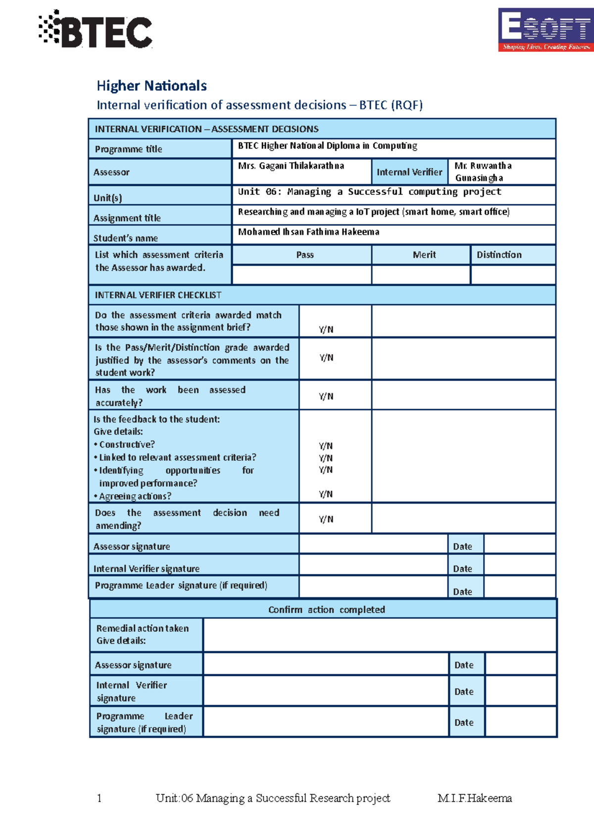 6. Unit 06 Managing a Successful research project reviewed - Reworded ...