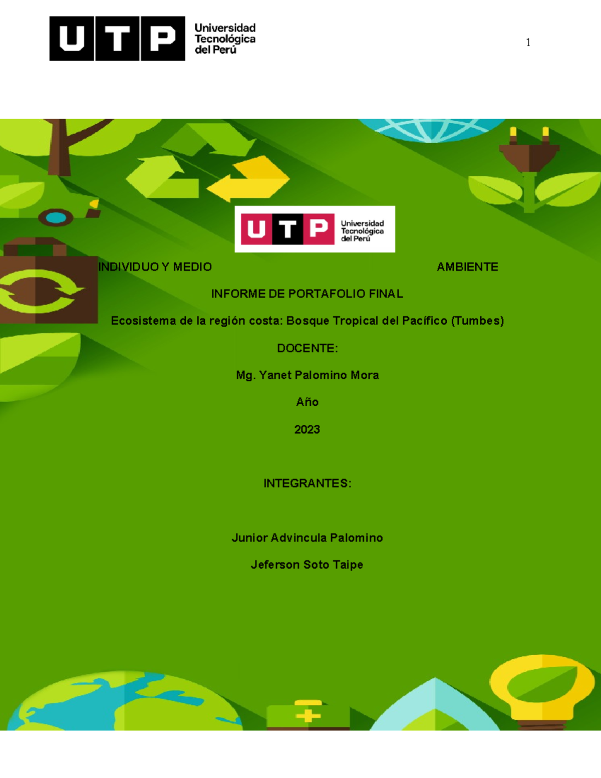 Individuo Y Medio Ambiente Portafolio Final - INDIVIDUO Y MEDIO ...