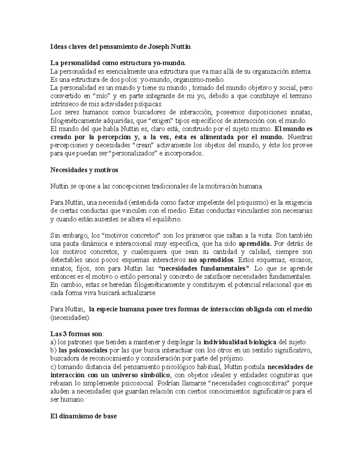 497577536 Joseph Nuttin Teoria Da Motivacion - Ideas claves del ...