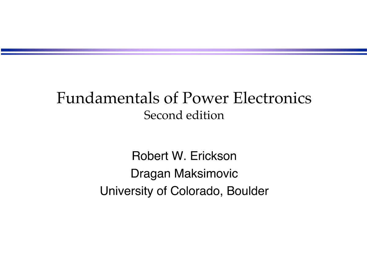 Fundamentals of Power Electronics Second - Fundamentals of Power ...