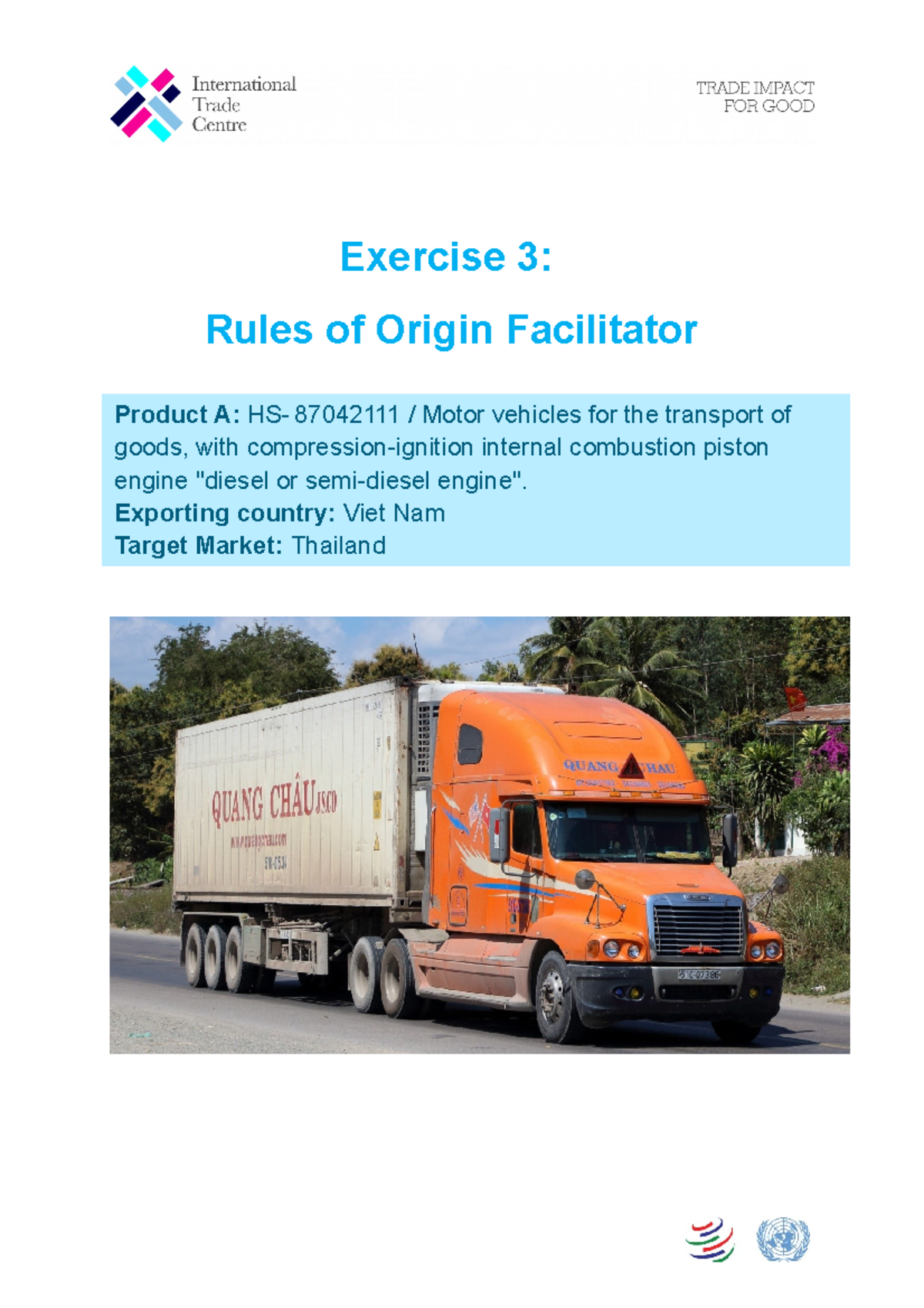 3. Ro O Facilitator Exercise - Exercise 3: Rules of Origin Facilitator ...
