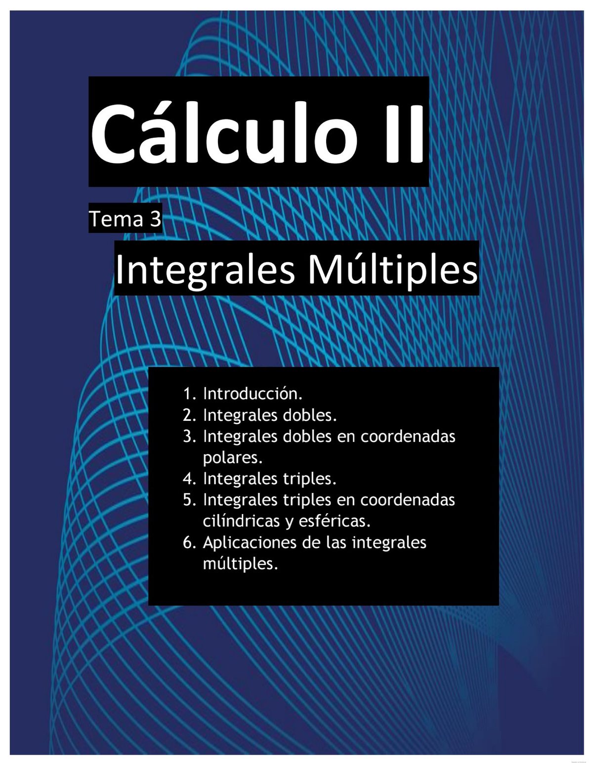Cálculo II integrales multiples 2-21 - Cálculo II - Studocu