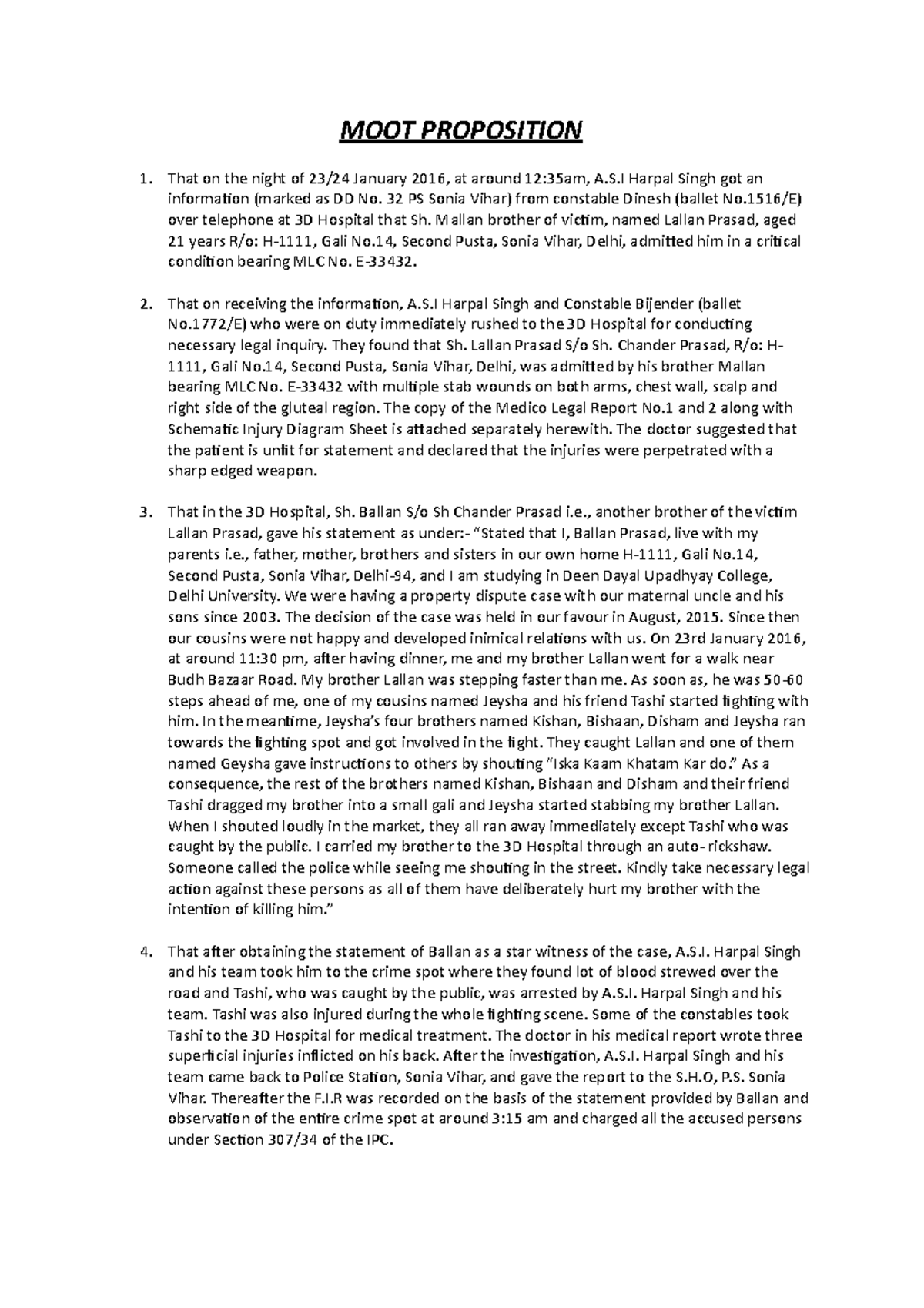 MOOT PROBLEM - helps in practicing criminal moot issues - MOOT ...