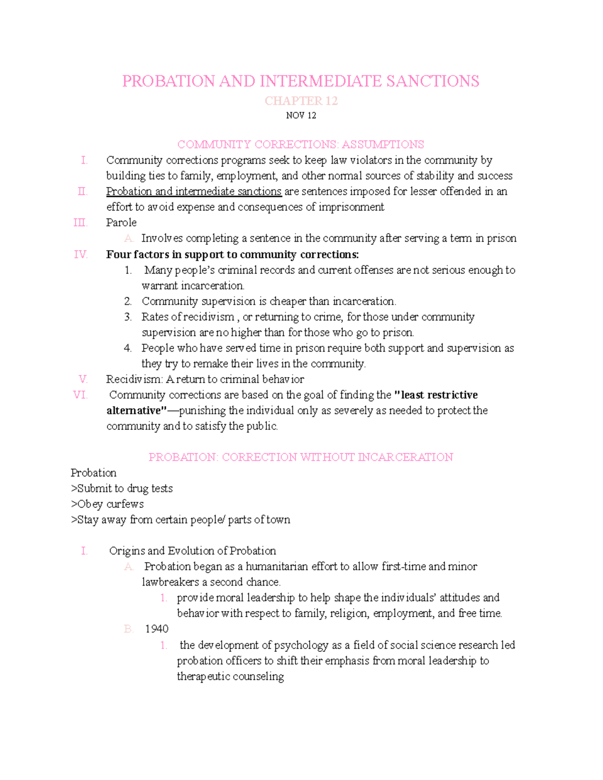 CHP12 Probation and intermediate sanctions - PROBATION AND INTERMEDIATE ...