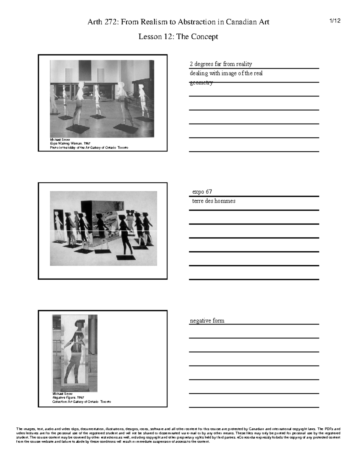 Lecture 12 The concept - Arth 272: From Realism to Abstraction in ...