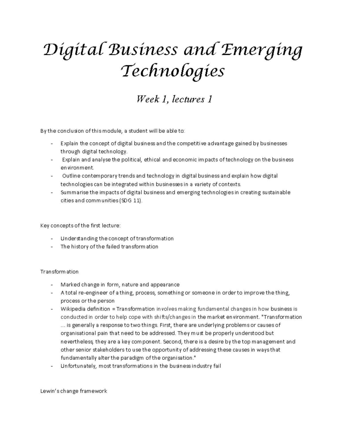Digital Business and Emerging Technologies - Digital Business and ...