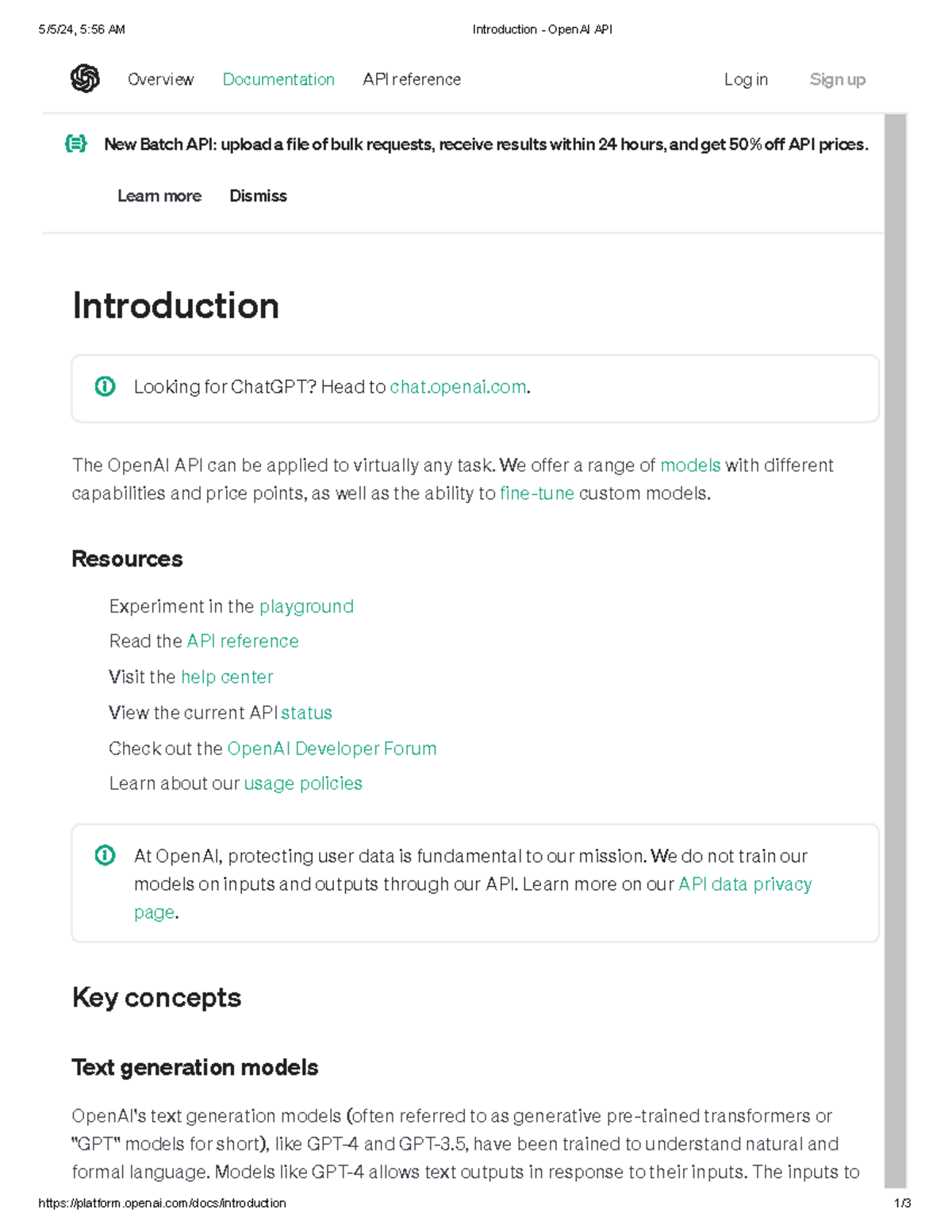 Introduction - Open AI API - The OpenAI API can be applied to virtually ...