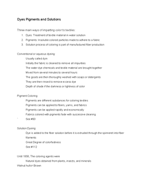Textile Notes Ch 5-10 notes - Textile Notes Ch. 5 Woven Fabrics Weaving ...