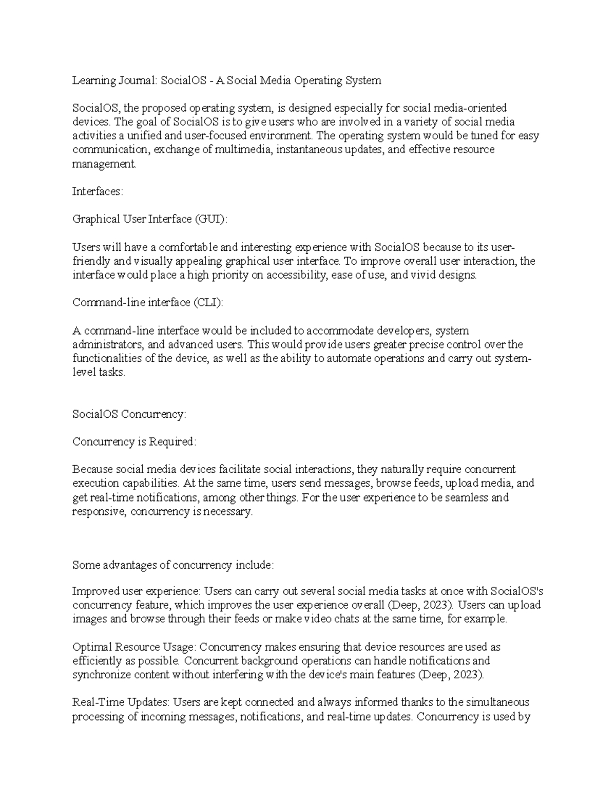 Learning Journal Unit 2 - Learning Journal: SocialOS - A Social Media ...