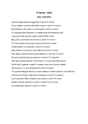 Canterbury Tales MCQS 60 - Canterbury Tales - MCQS Date: 30/08/ When ...