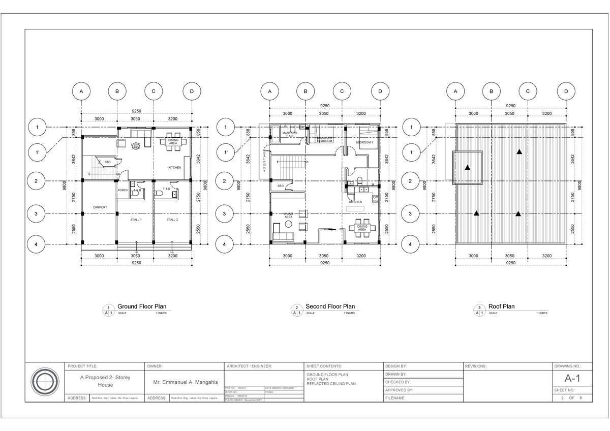 Architectural drawings - Ground Floor Plan PROJECT TITLE: ADDRESS ...
