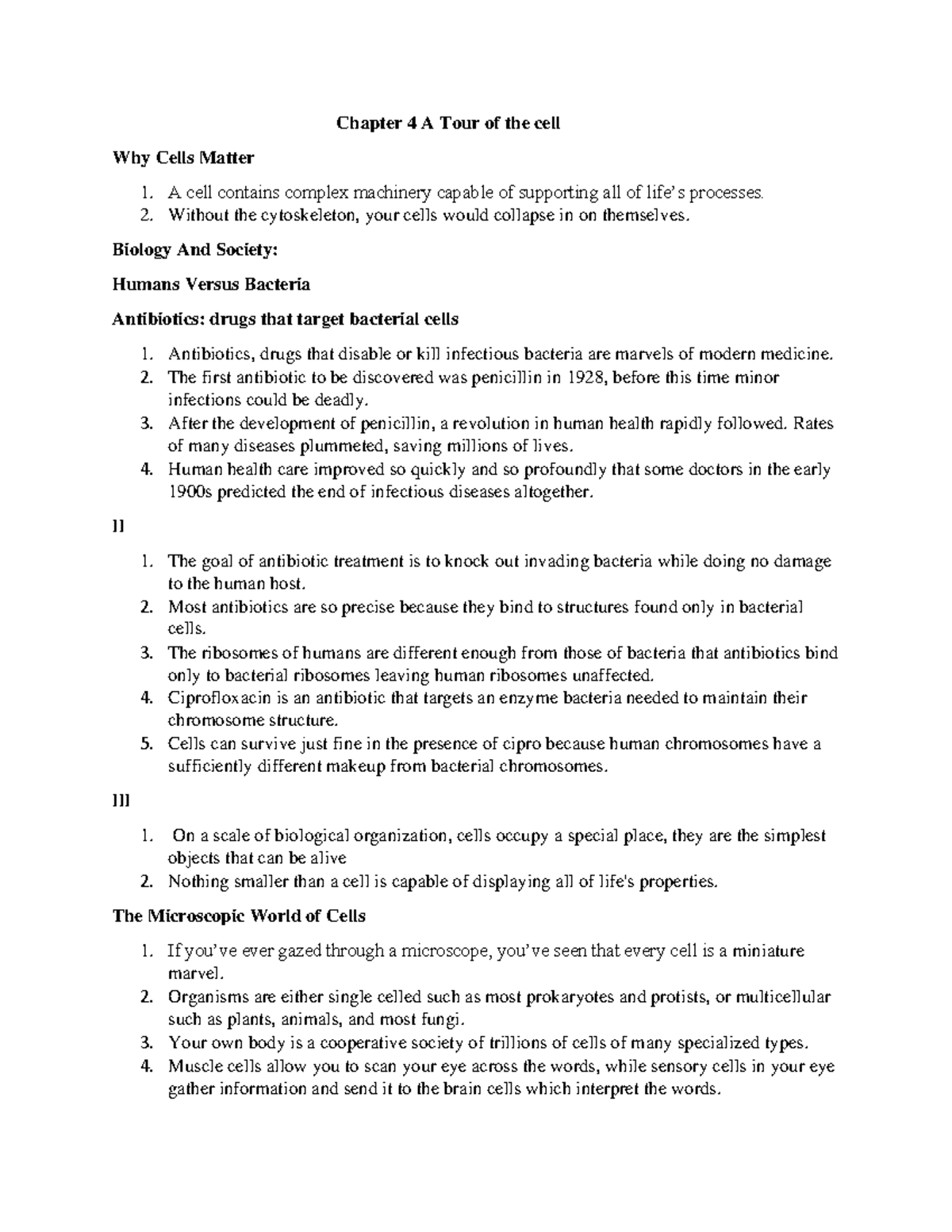 Chapter 4 a tour of the cell - Chapter 4 A Tour of the cell Why Cells ...