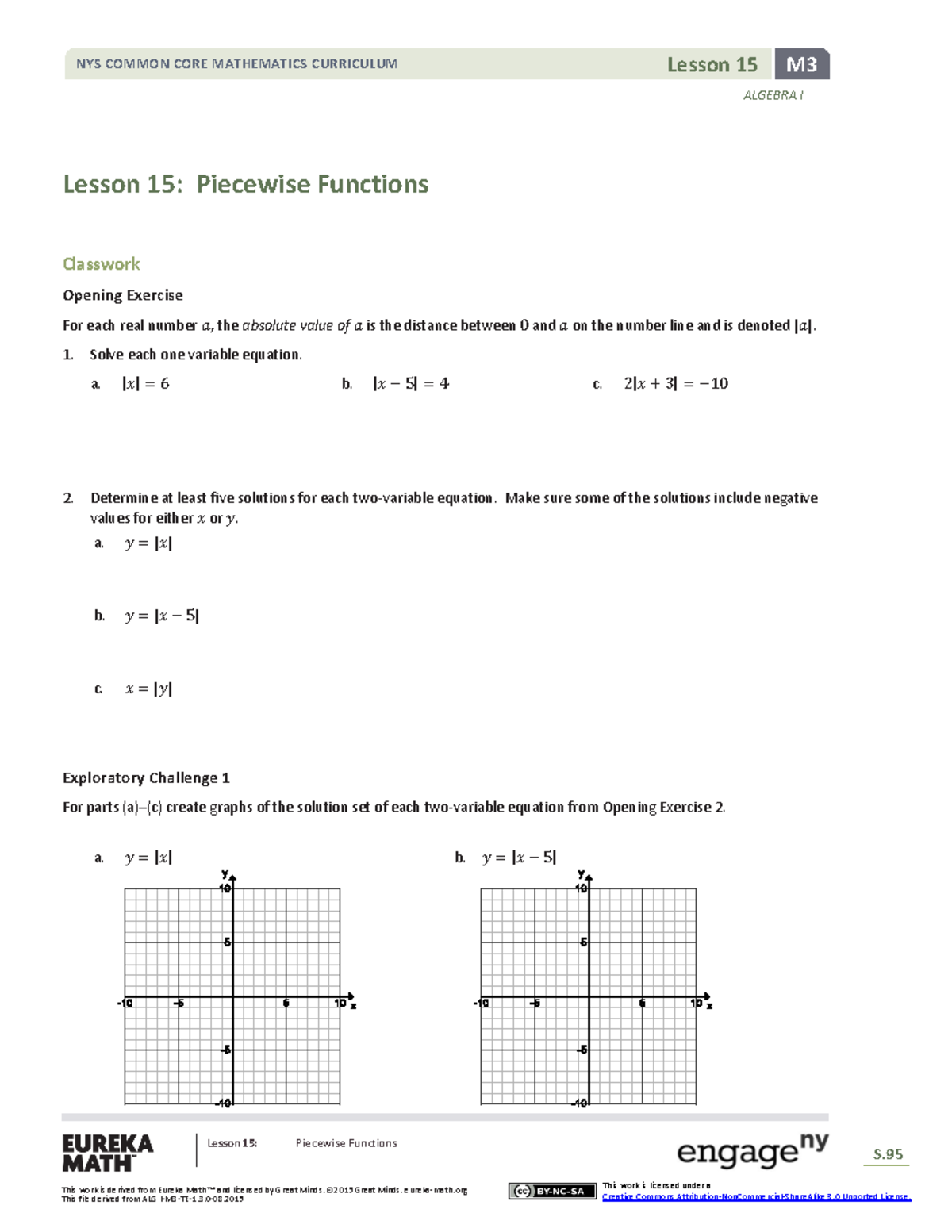 Algebra i m3 topic c lesson 15 student - ALGEBRA I Lesson 15: Piecewise ...