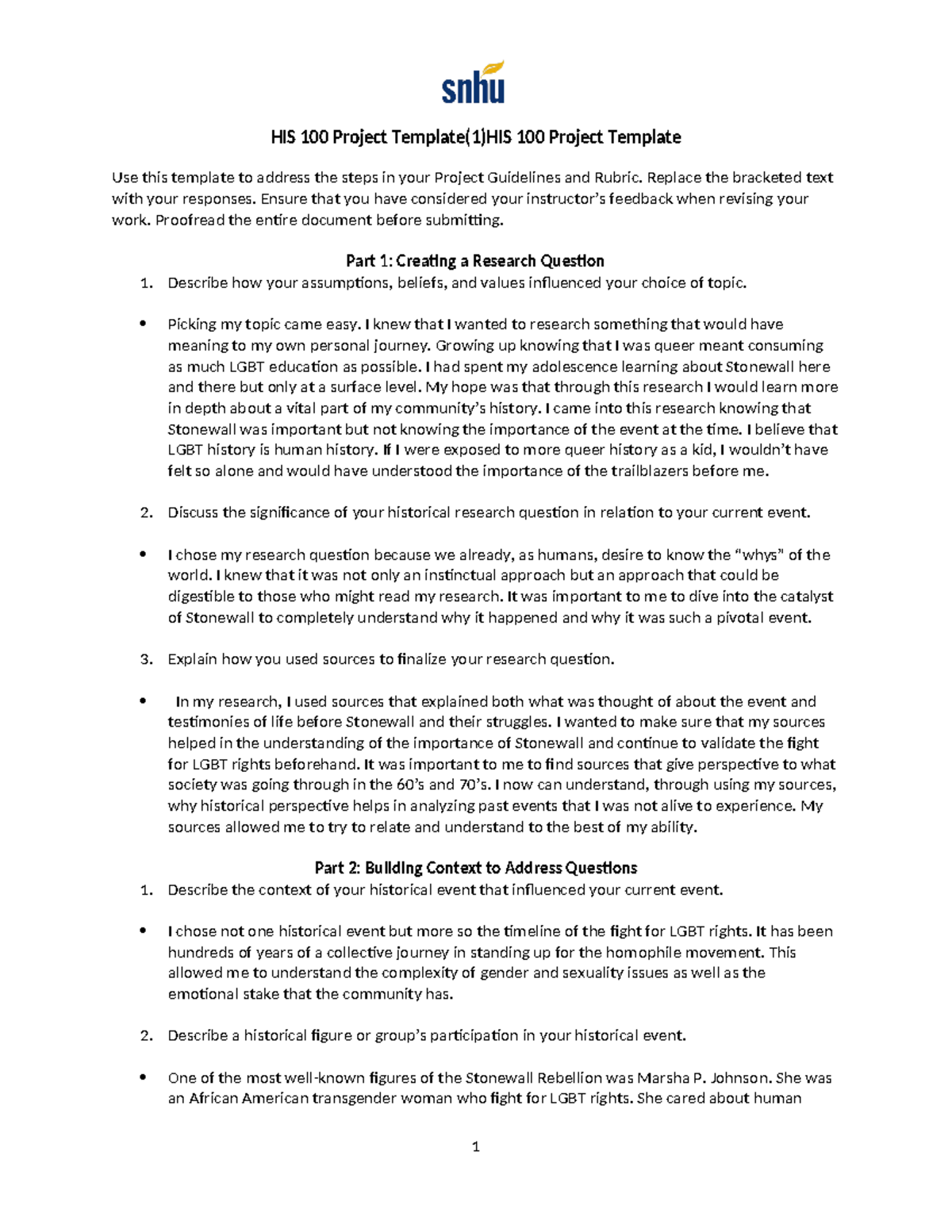 HIS 100 Project Template - HIS 100 Project Template(1)HIS 100 Project ...