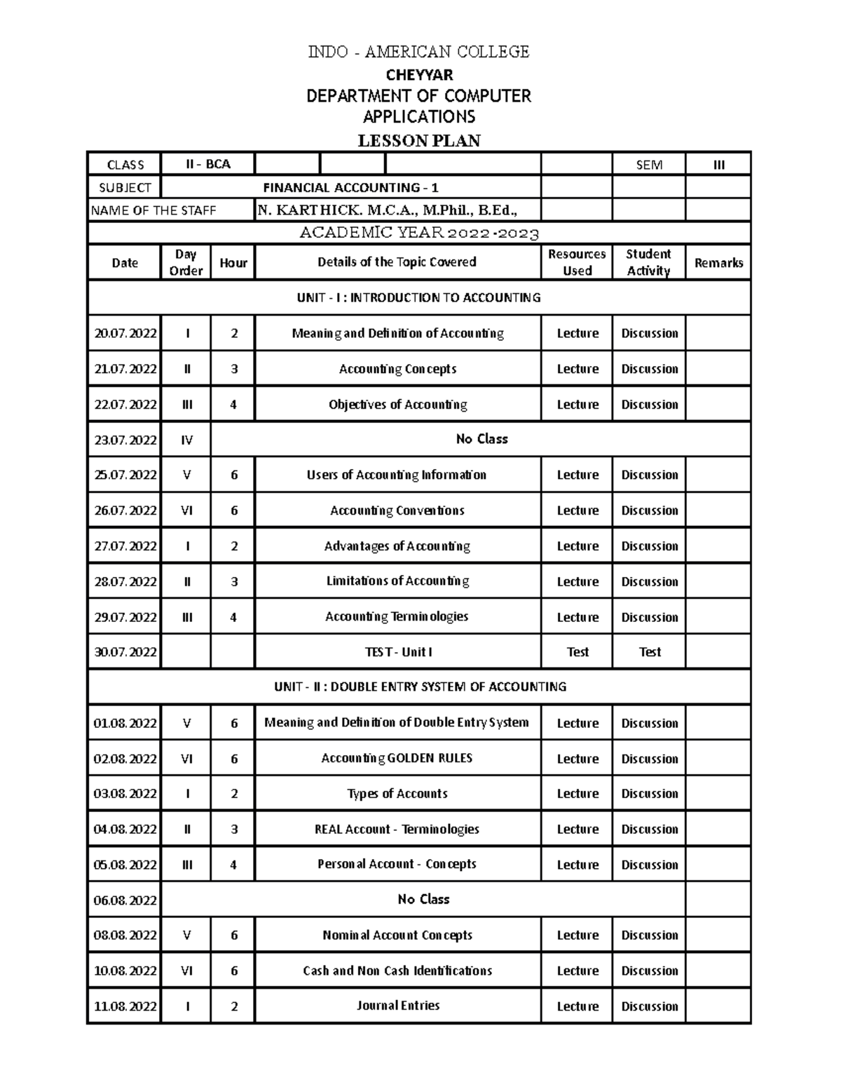 FA1 Lesson Plan - Practice Notes for Computer Applications Department ...