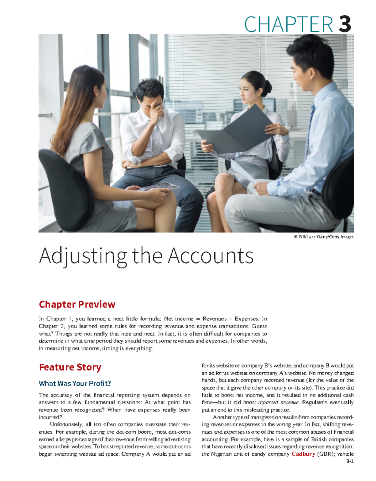 Chapter 03- Adjusting The Accounts - Adjusting the Accounts 3- Feature Story What Was Your ...