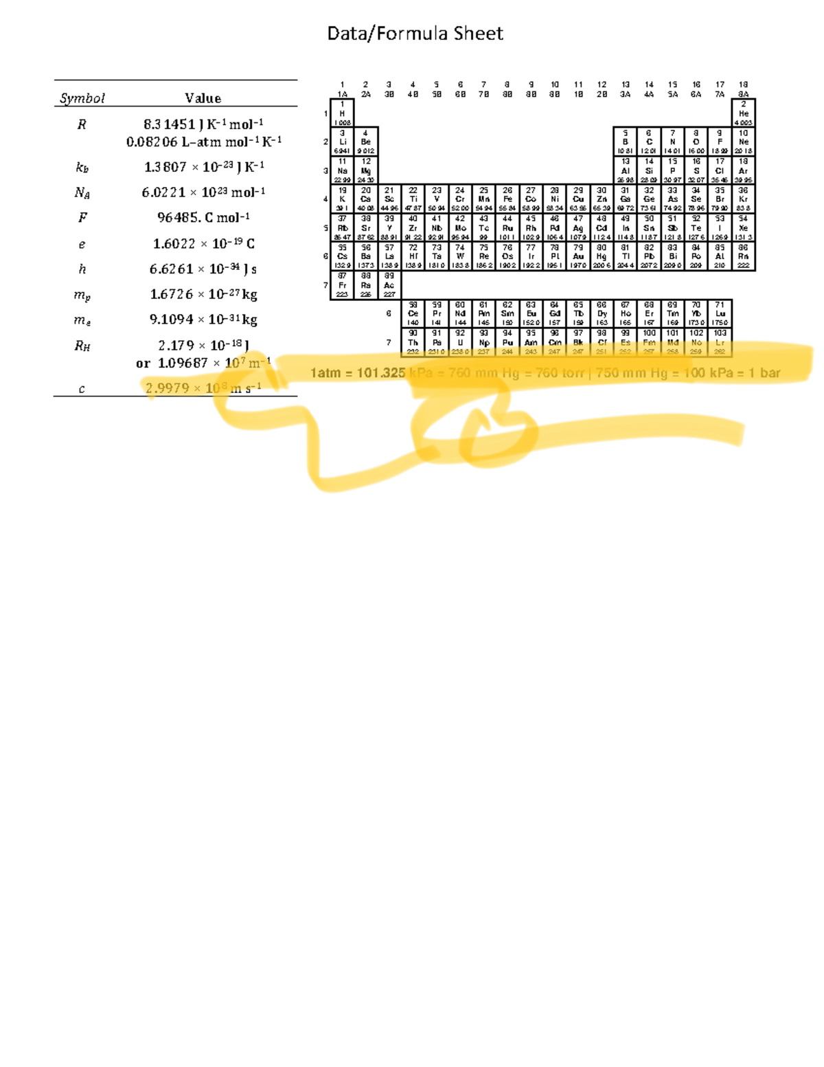 Datasheet template - Data/Formula Sheet 1 2 3 4 5 6 7 8 9 10 11 12 13 ...