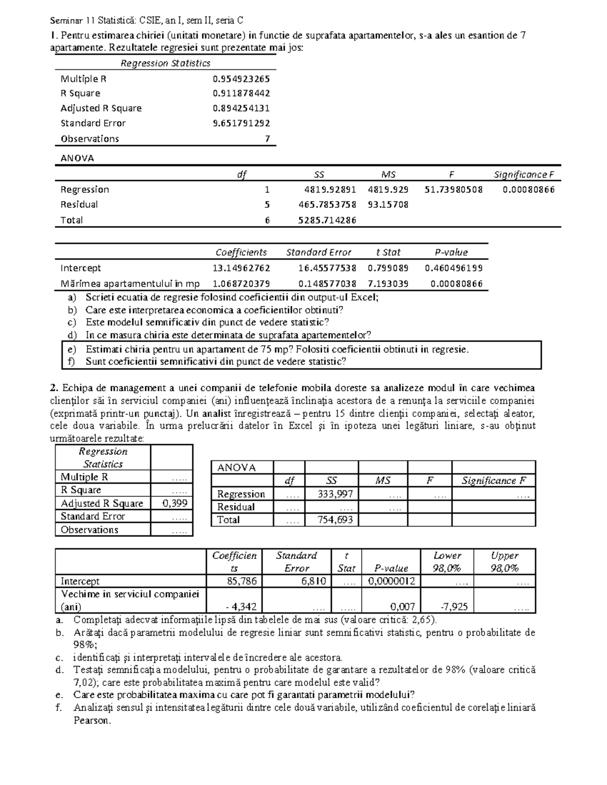 Seminar 11 Statistica - Warning: TT: undefined function: 32 Warning: TT: undefined function: 32 ...