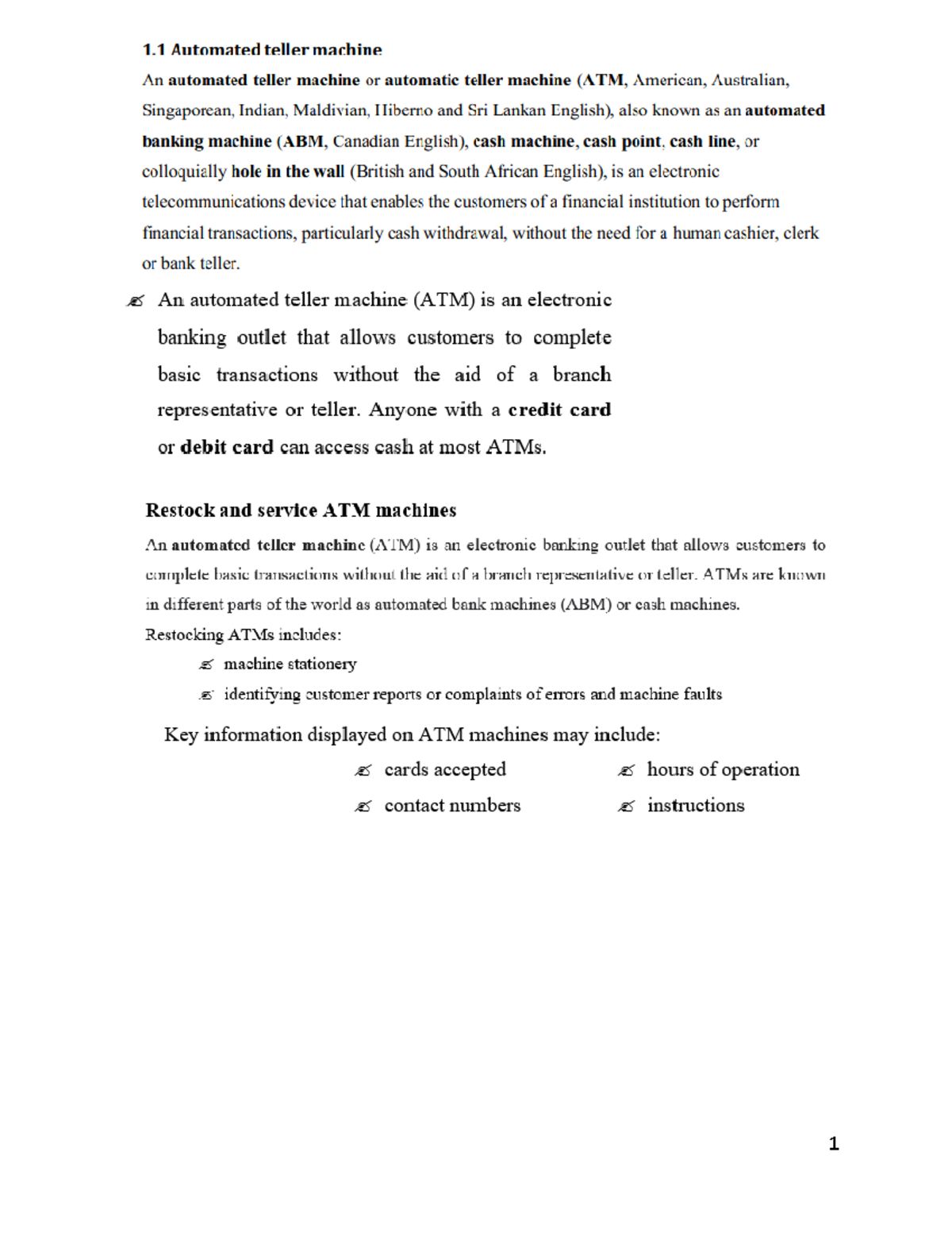 ATM - Accounting and finance - Studocu