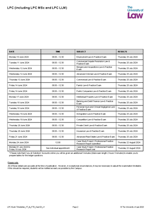 Assessment Timetable - STUDENT ASSESSMENT INFORMATION LLB and MLaw ...