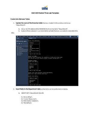 MAT 303 Module Two Problem Set Report - MAT 303 Module Two Problem Set Report Interaction Terms ...