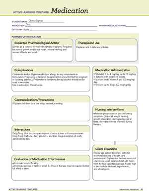 Calcium med card ati template - &KULV 6LJULVW &DOFLXP - Studocu