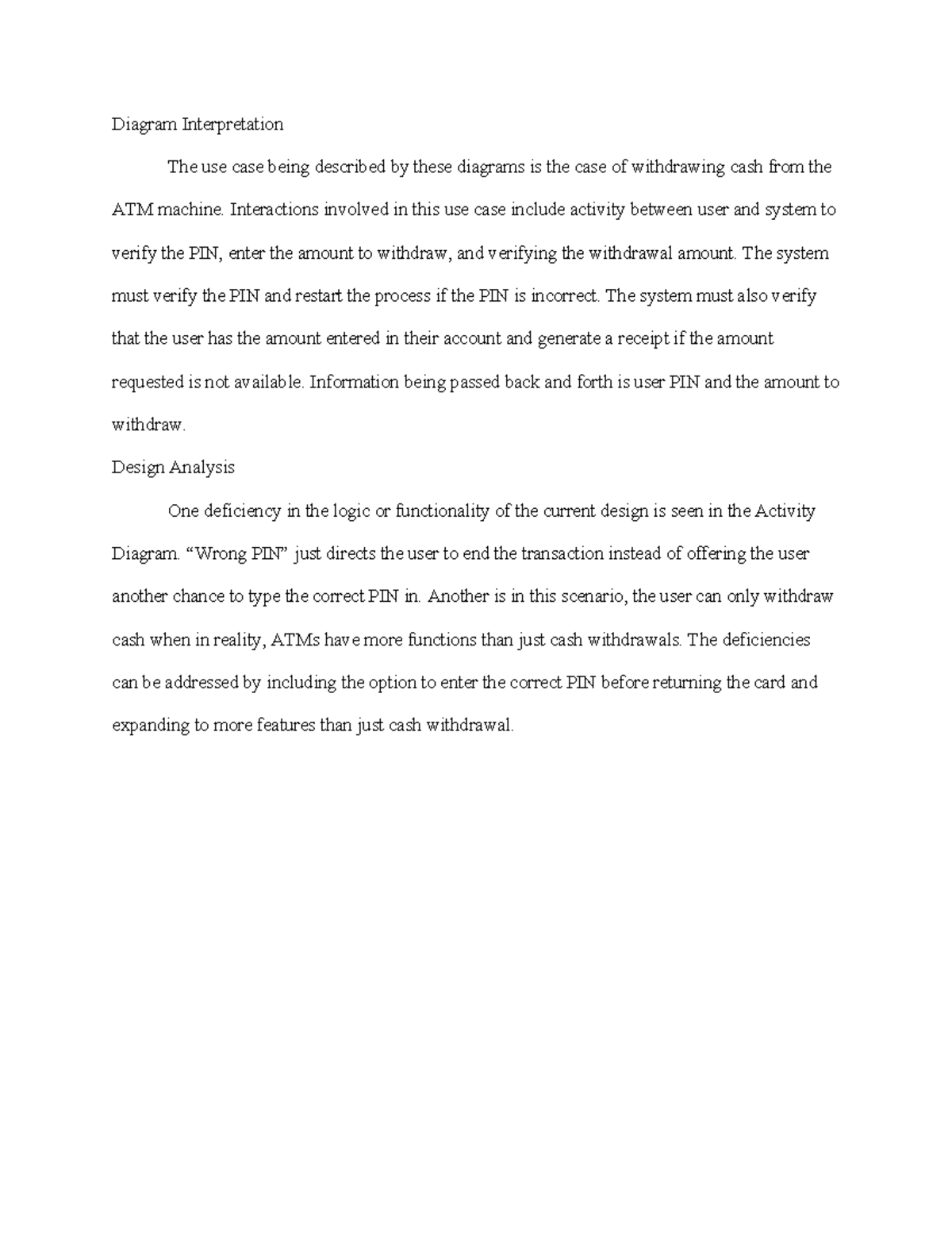 CS 255 Module Six Assignment - Diagram Interpretation The use case being described by these ...