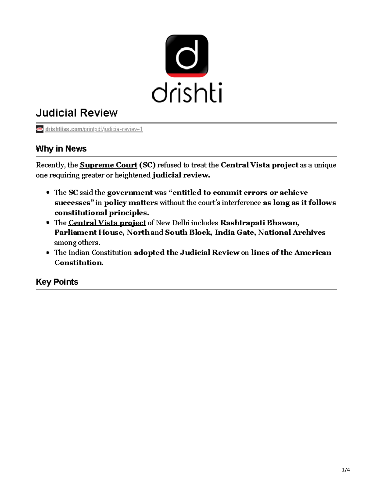 I p - Inter state relations, judicial process of review and activism ...