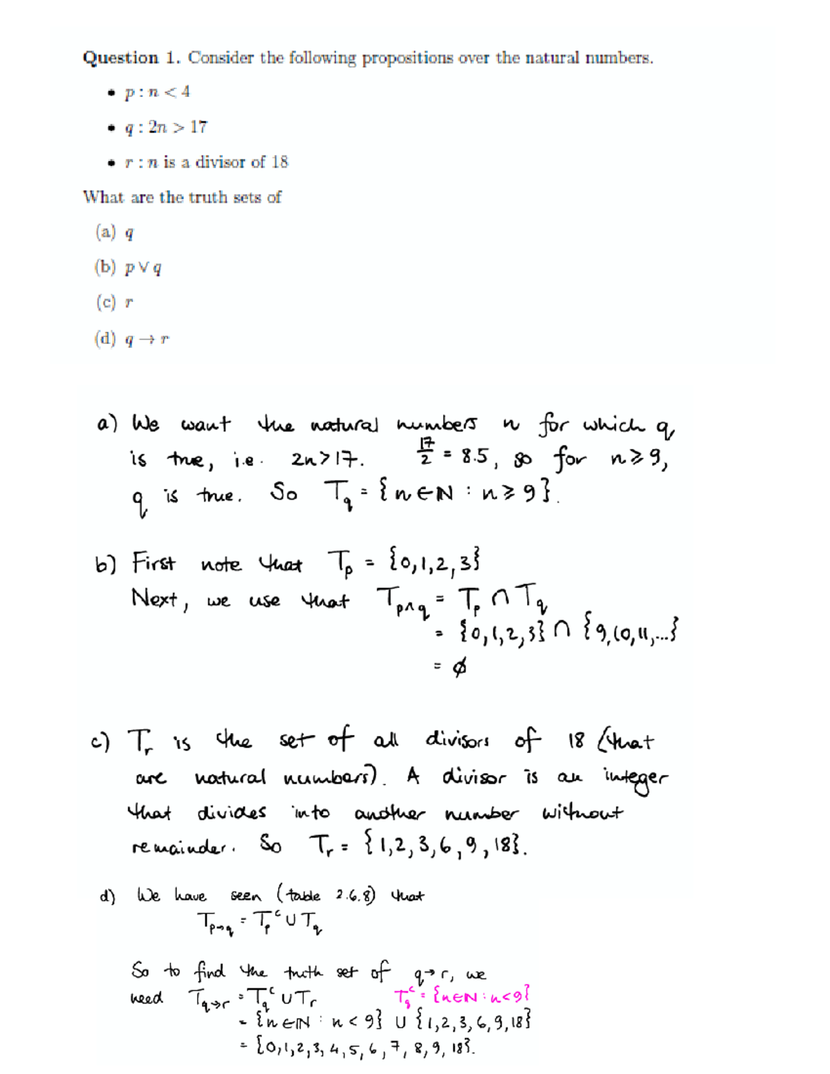 Worksheet 3 solutions - MAM1008S - Studocu
