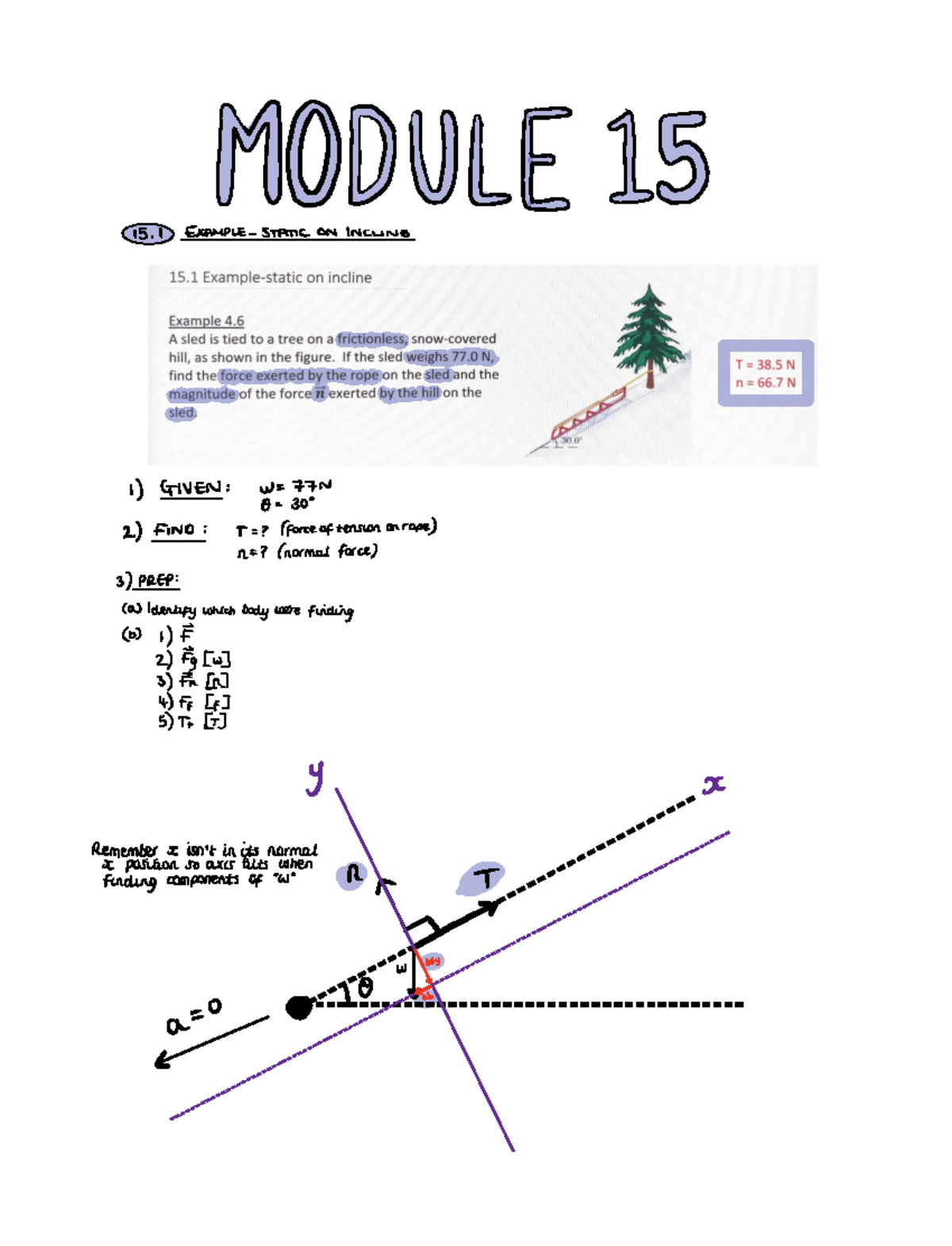Module 15 static incline - PS113 - Studocu