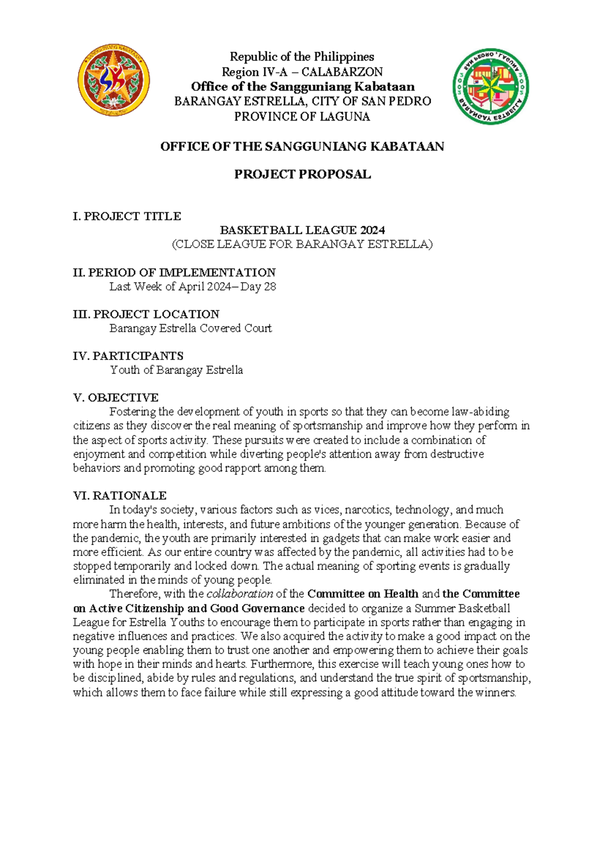 Summer- League-2024 - YES - Region IV-A – CALABARZON Office of the ...