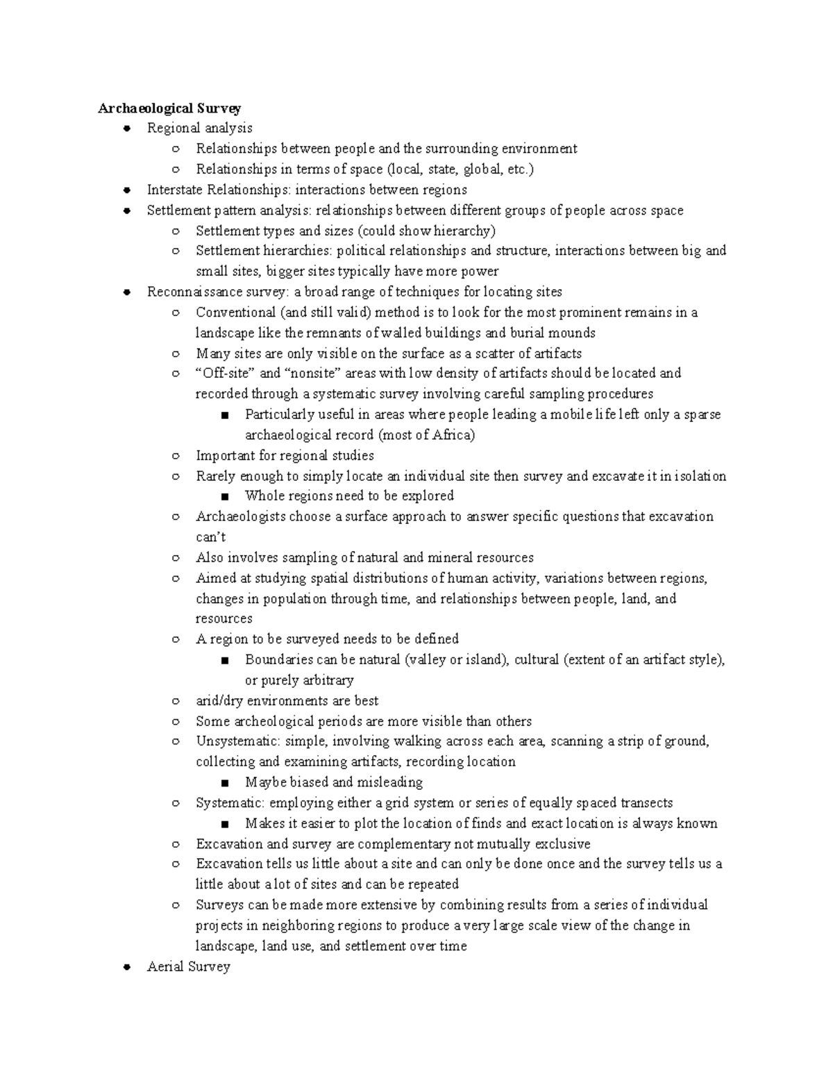 Archaeology exam 2 study guide - Archaeological Survey Regional ...
