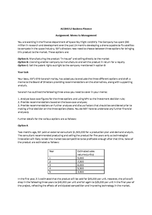 Examples of business report questions from past prelim papers 1 - PAST ...
