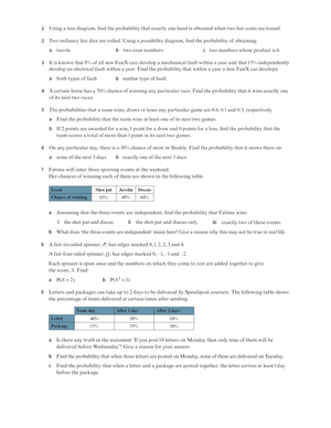 Math worksheet - pre-calculus practice - 49, Use the graph of f to ...