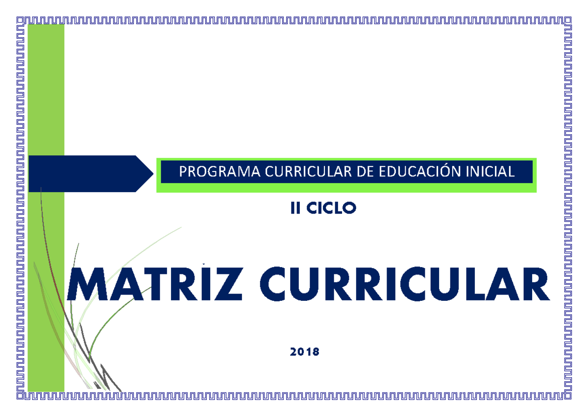 Matríz Curricular 2018 - MATRÍZ CURRICULAR PROGRAMA CURRICULAR DE ...
