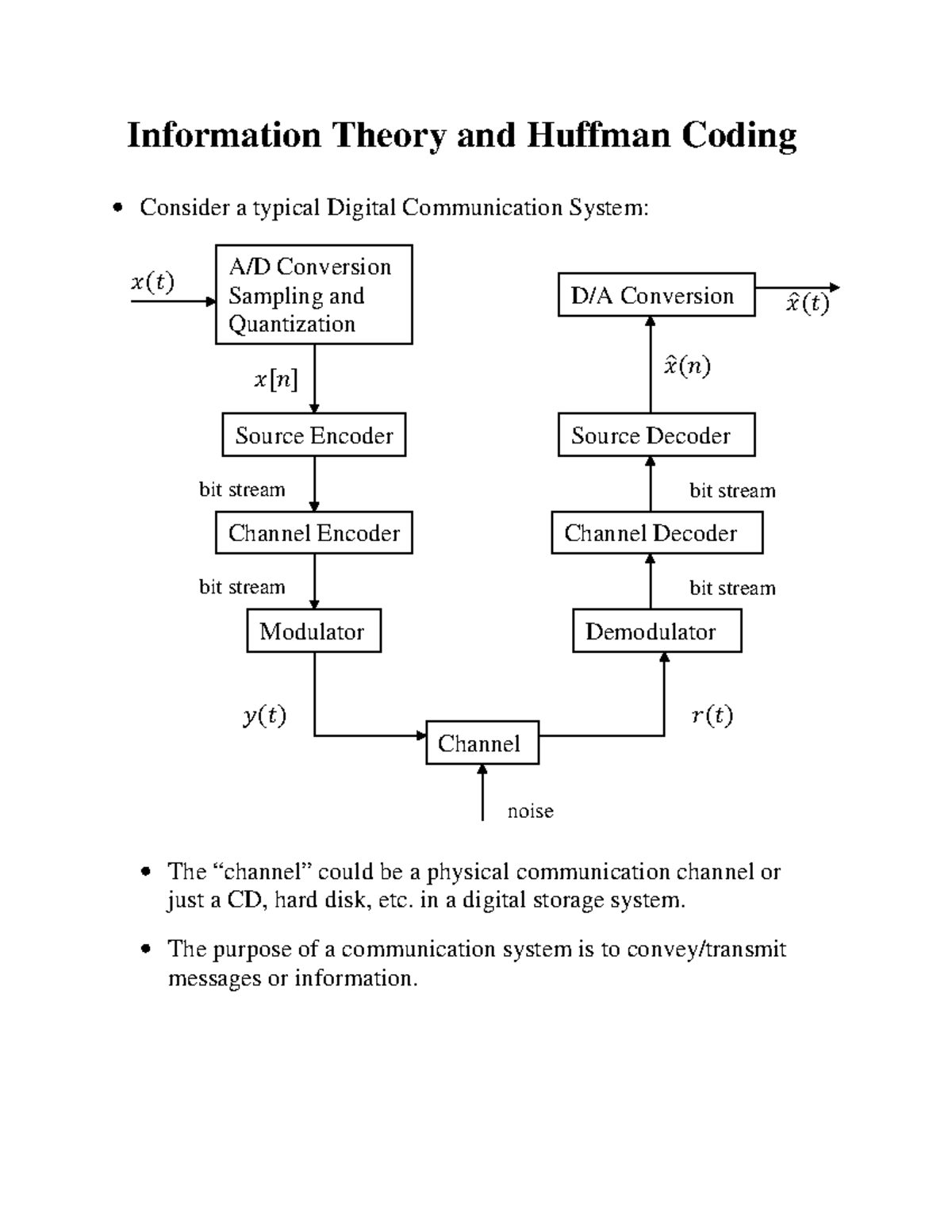 Huffman Offline - Kgs of the day is going to be - Information Theory and Huffman Coding Consider ...