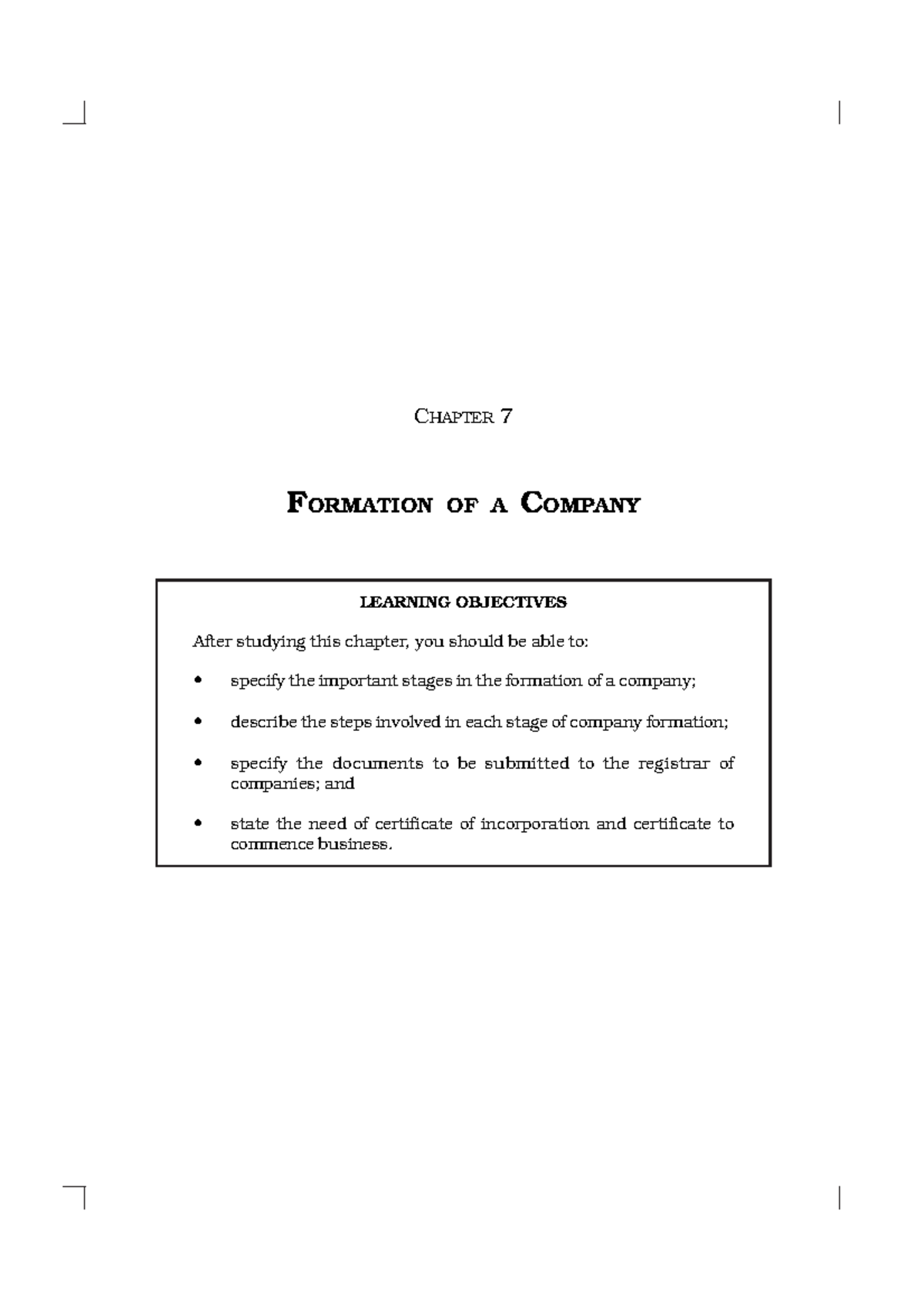 Business studies ch07 - 160 BUSINESS STUDIES CHAPTER 7 FORMATION OF A ...