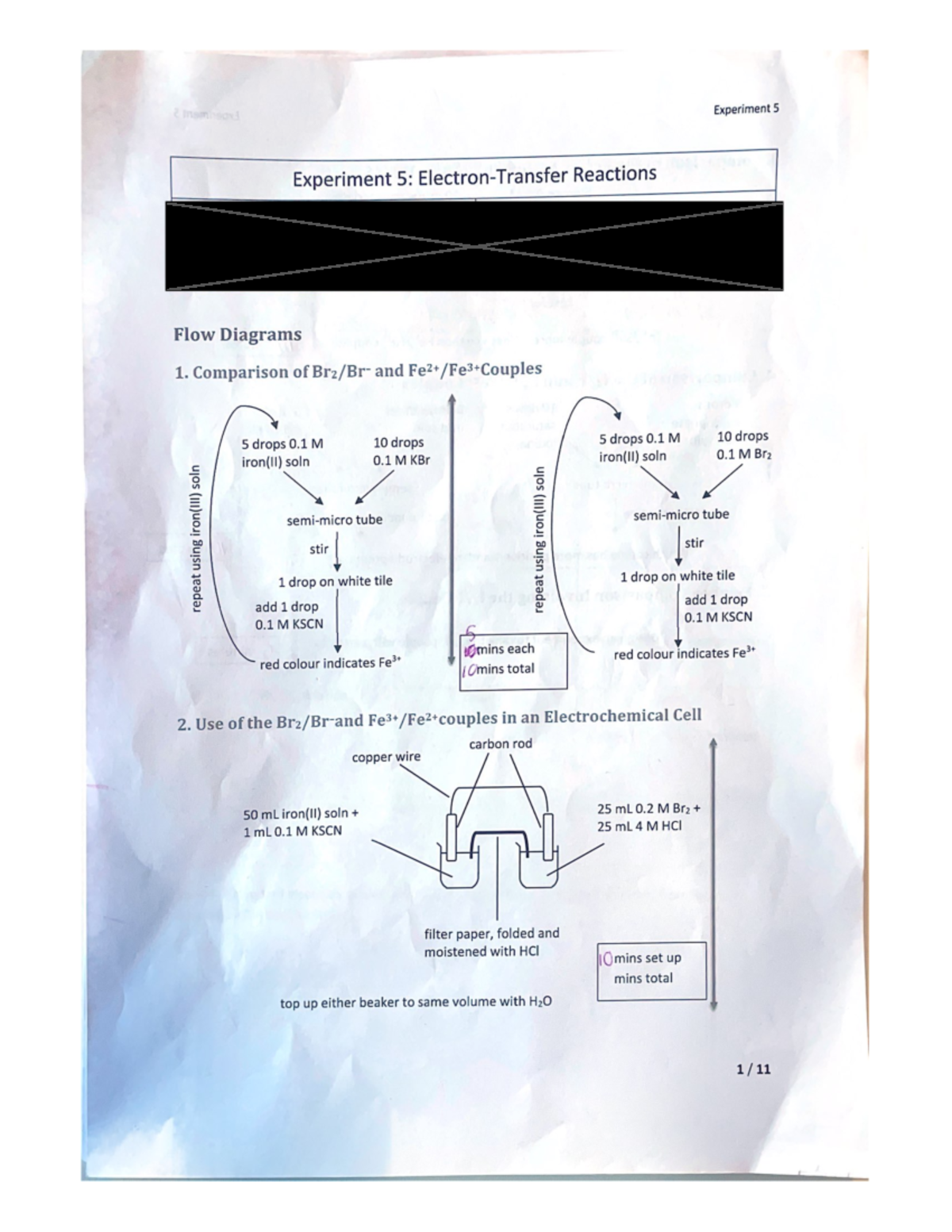 Exp5 - lab report 5 - CHEM1101 - Studocu