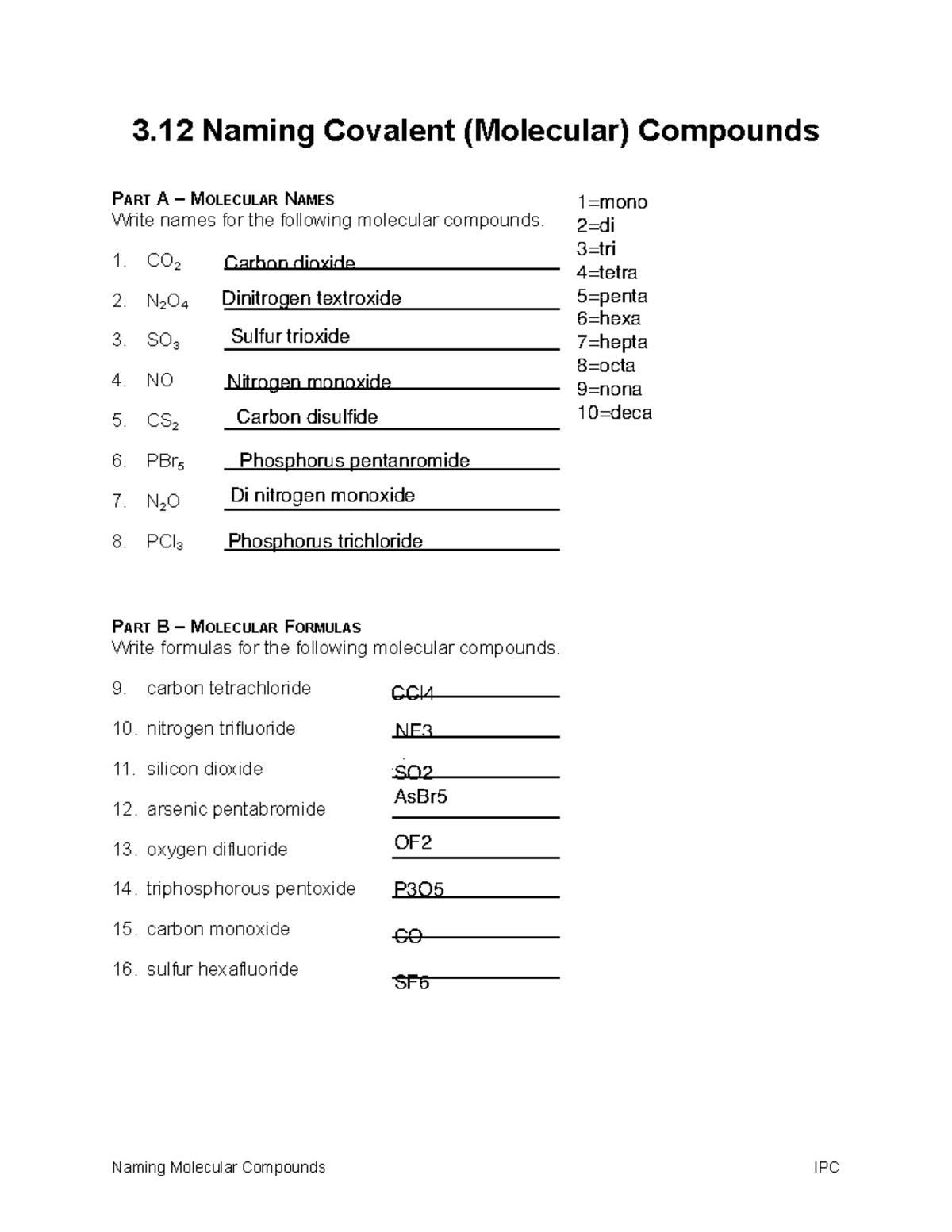 Explain Naming+Covalent+Compounds - 3 Naming Covalent (Molecular ...