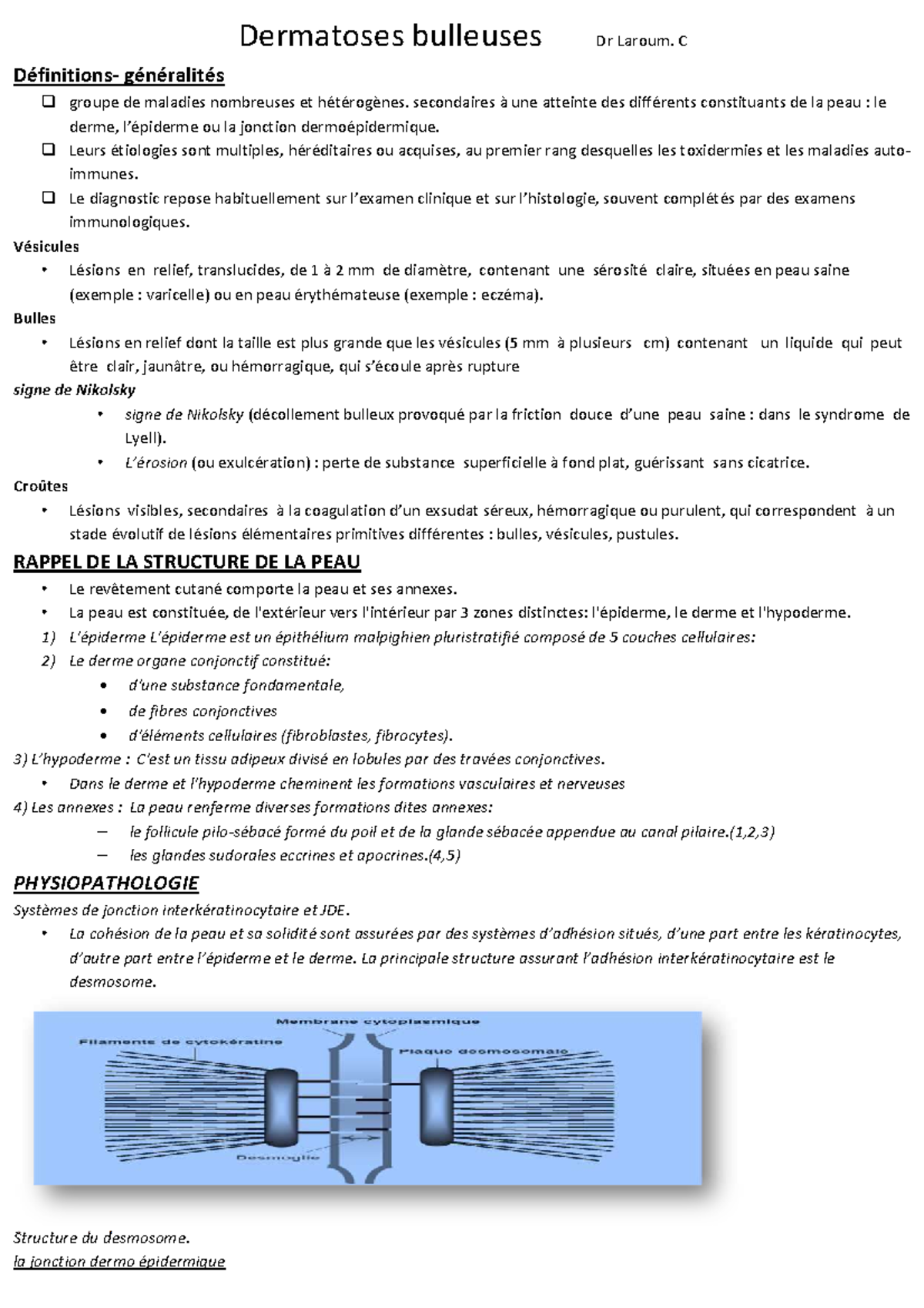 Dermato 6an dermatoses bulleuses-laroum - Dermatoses bulleuses Dr ...